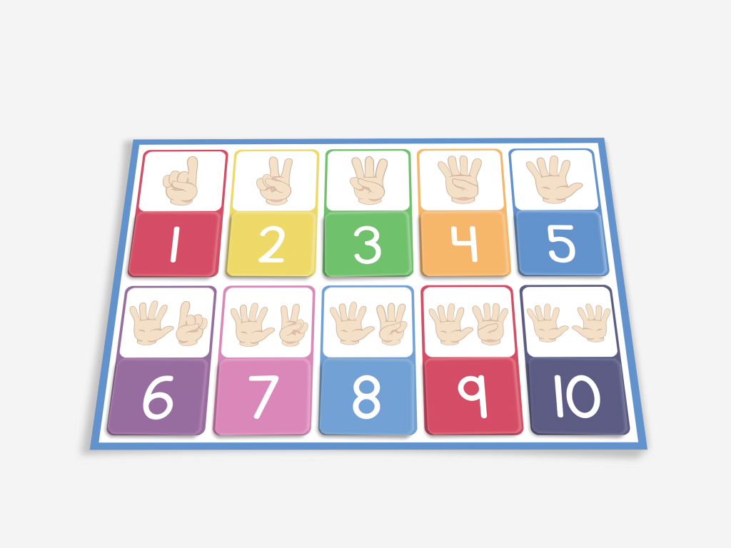 Number Matching Game for Kids, Printable Learning Numbers