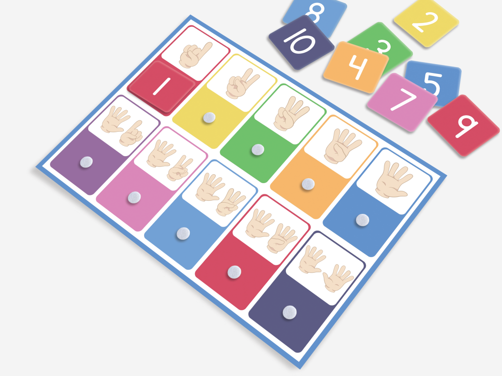 Number Matching Game for Kids, Printable Learning Numbers